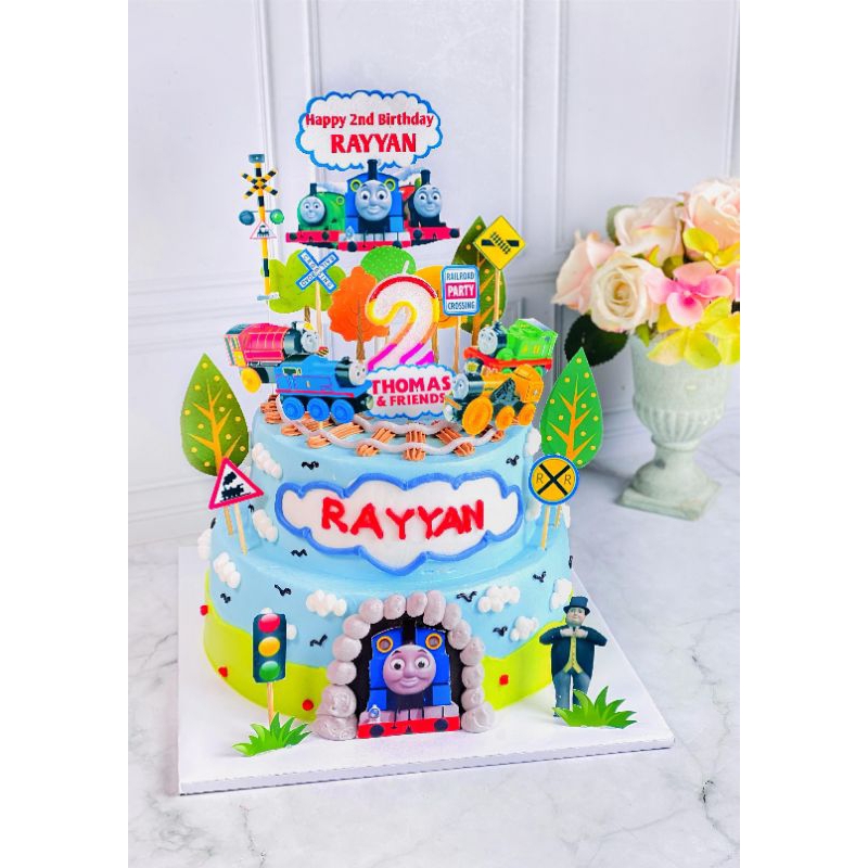 Jual kue ulang tahun anak birthday Thomas and Friends topper cake 2 ...