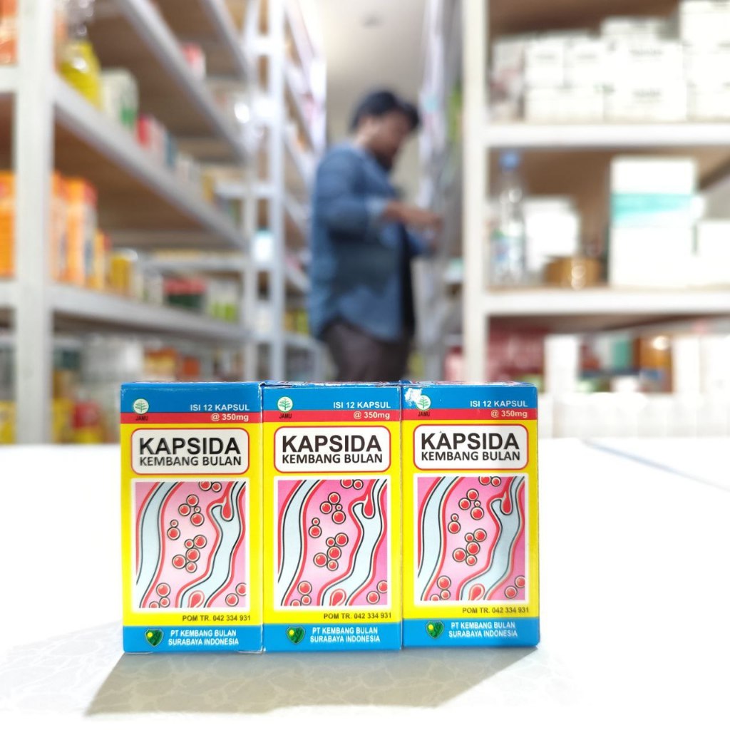 Jual KAPSIDA Isi 12 Kapsul – Kembang Bulan - Meringankan Jerawat Gatal ...