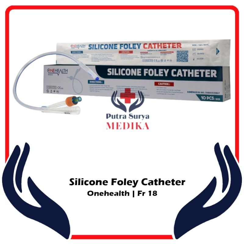Jual Silicone Foley Catheter OneHealth Fr.16 Fr.18 Selang Kateter Urine ...