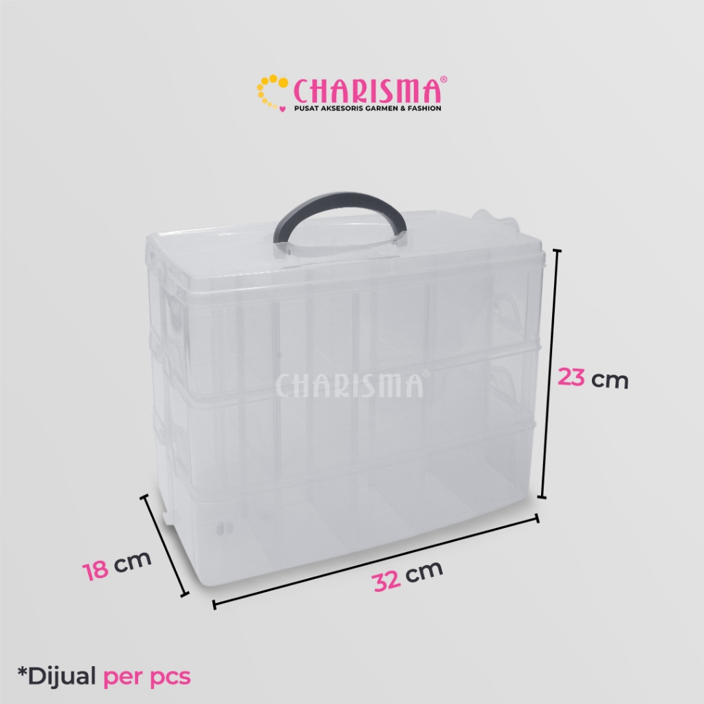 Jual Charisma Storage Box 3 Susun - Storage Box Organizer / Storage ...