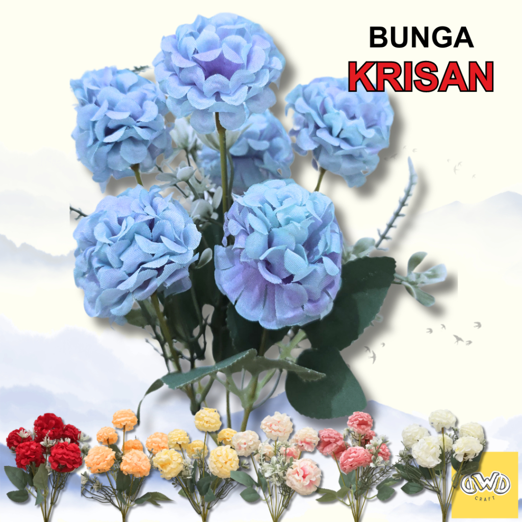 Jual 4404 - KRISAN - Bunga Artificial Chrysanthemum Flower | Shopee ...