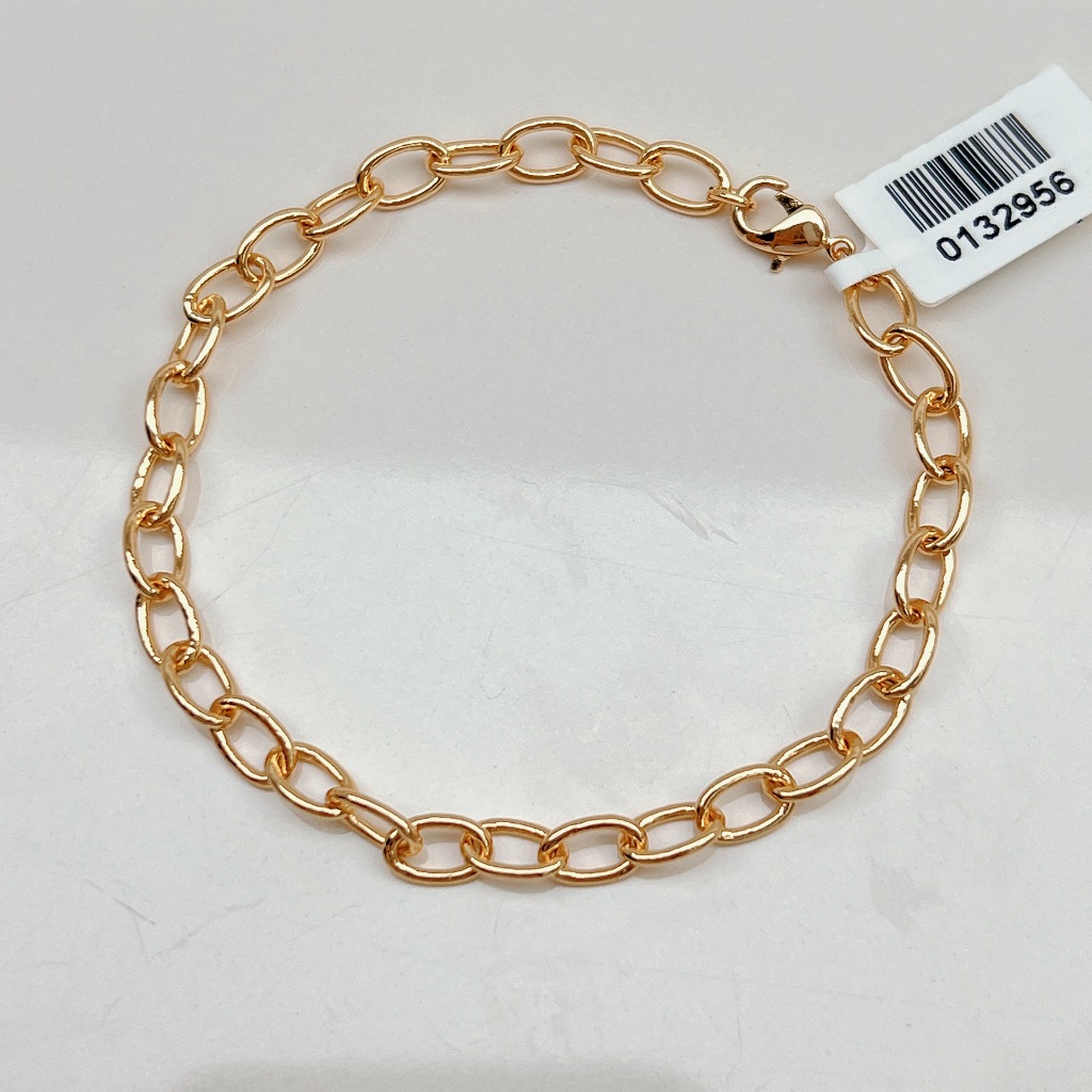 Jual GTRD 302 gelang tangan rantai polos simpel elegan kait pancing ...