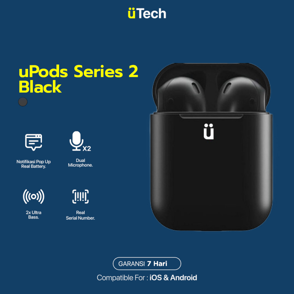 Jual [LIMITED EDITION] uPods Gen 2 Black TWS By uTech Indonesia ...