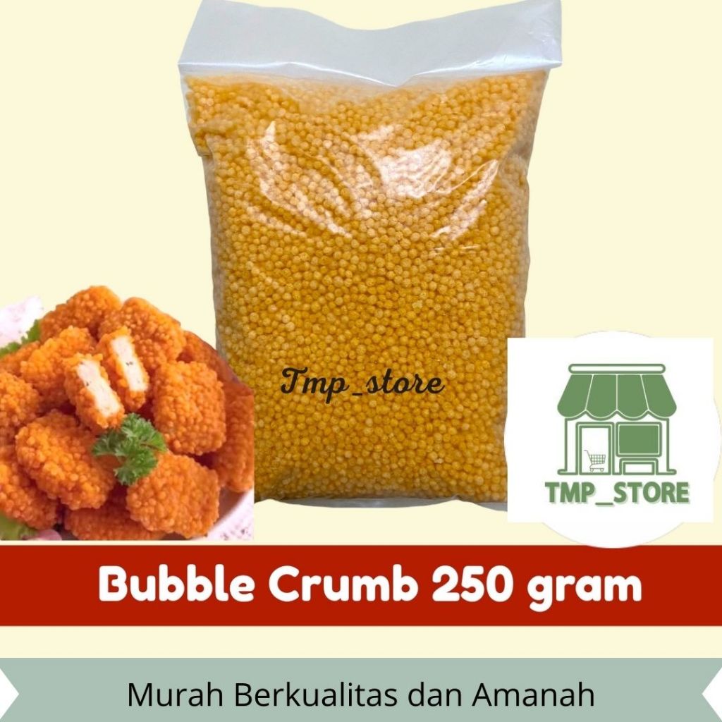 Jual Bubble Crumb Crispy Tepung Roti Bulat 250 gram | Shopee Indonesia