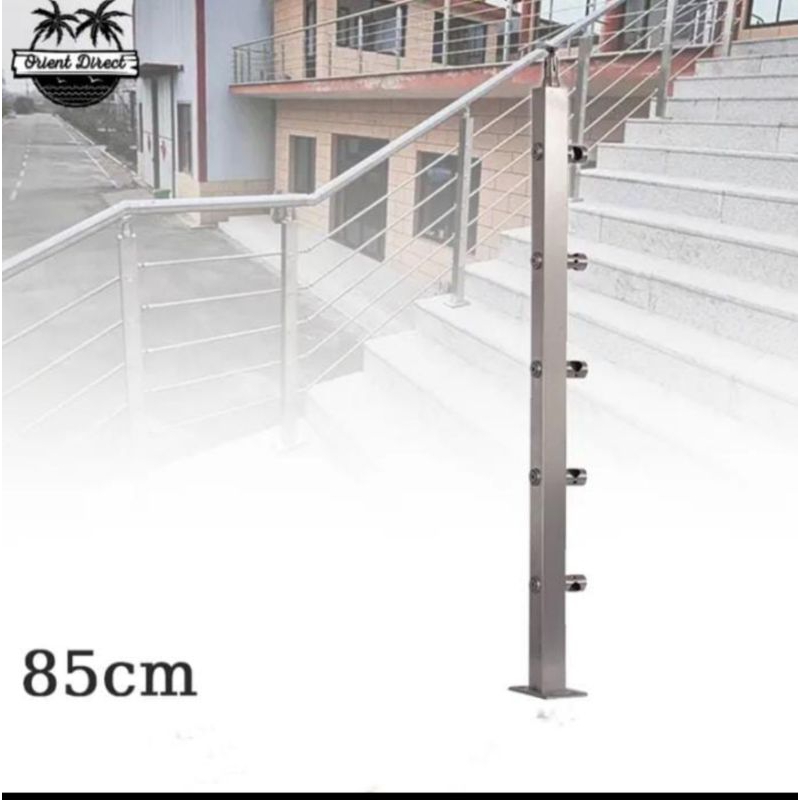 Jual Tiang Railing Tangga pipa Hollow Jari Jari / Tiang Reiling Hollow ...