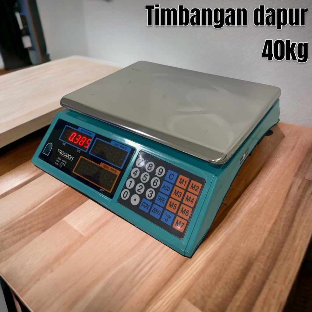 Jual Digital Computing Scale 40Kg Double Display / Timbangan Digital buah Timbangan Duduk ...