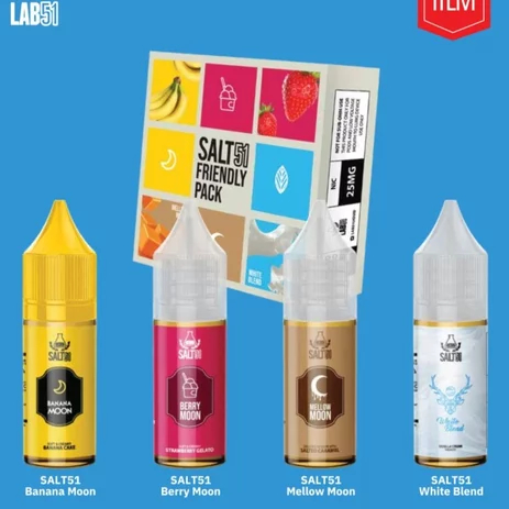 Jual Salt51 Friendly Pack Salt Nic 4x15ML by Lab51 | Salt Nic Pack ...