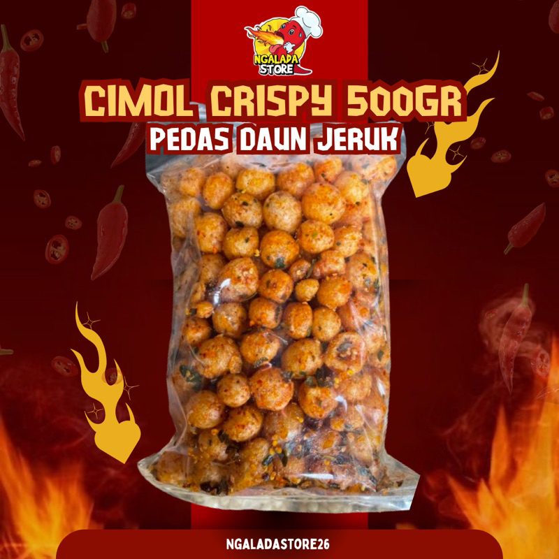 Jual CIMOL CRISPY/ENDOG LEWO/EMPLOD PEDAS DAUN JERUK 500GR | Shopee ...
