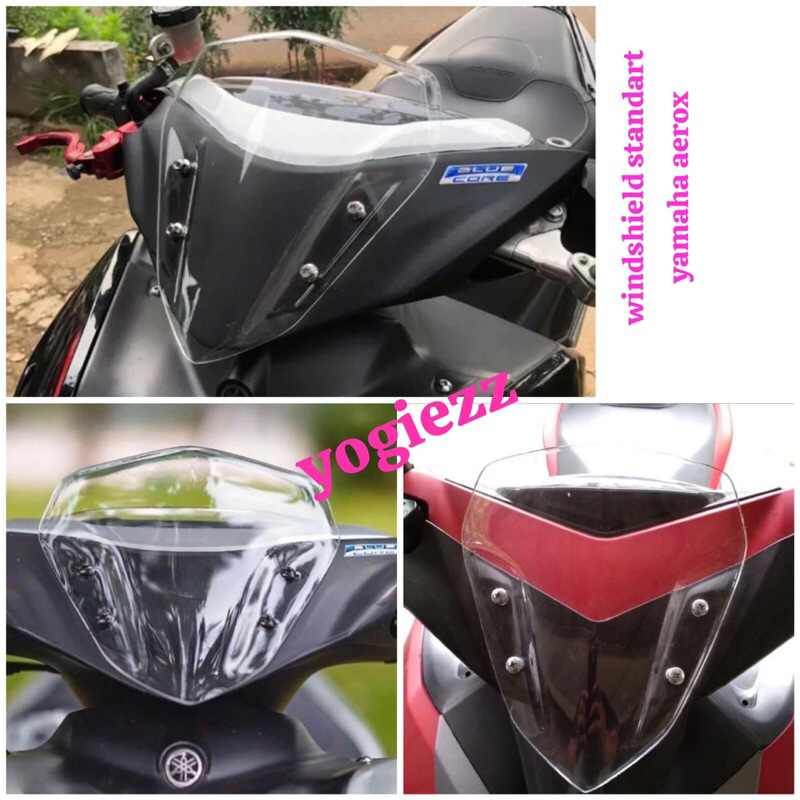 Jual Windshield standart aerox visor aerox flyscreen Yamaha aerox model ...