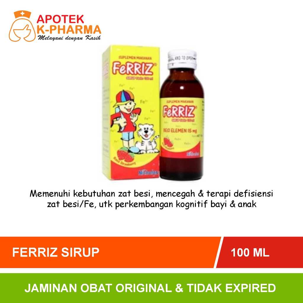 Jual Ferriz Sirup Isi 100ml Obat Original | Shopee Indonesia