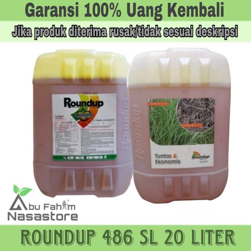 Jual HERBISIDA SISTEMIK ROUNDUP 486 SL 20 LITER | Shopee Indonesia