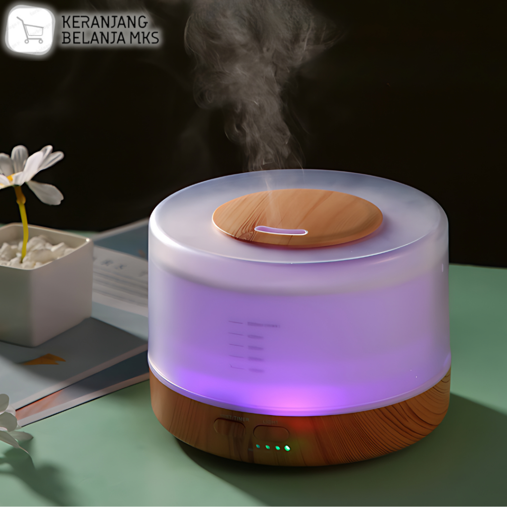Jual Humidifier Pengharum Ruangan 7 Warna Lampu RGB LED 500ml with ...