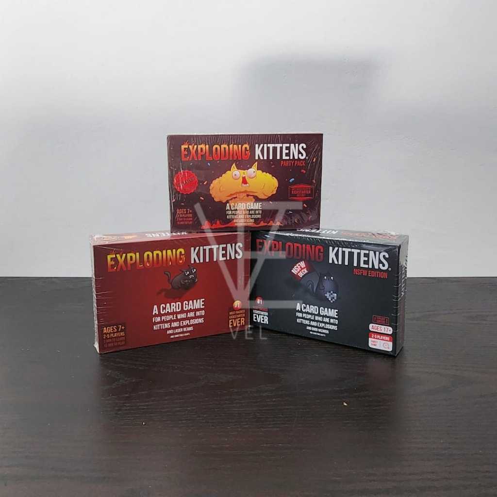 Jual Mainan board game toys exploding kittens party pack without music ...