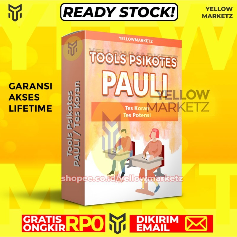 Jual TOOLS PSIKOTES PAULI - Materi Alat Tes Psikologi Pengukur Potensi ...