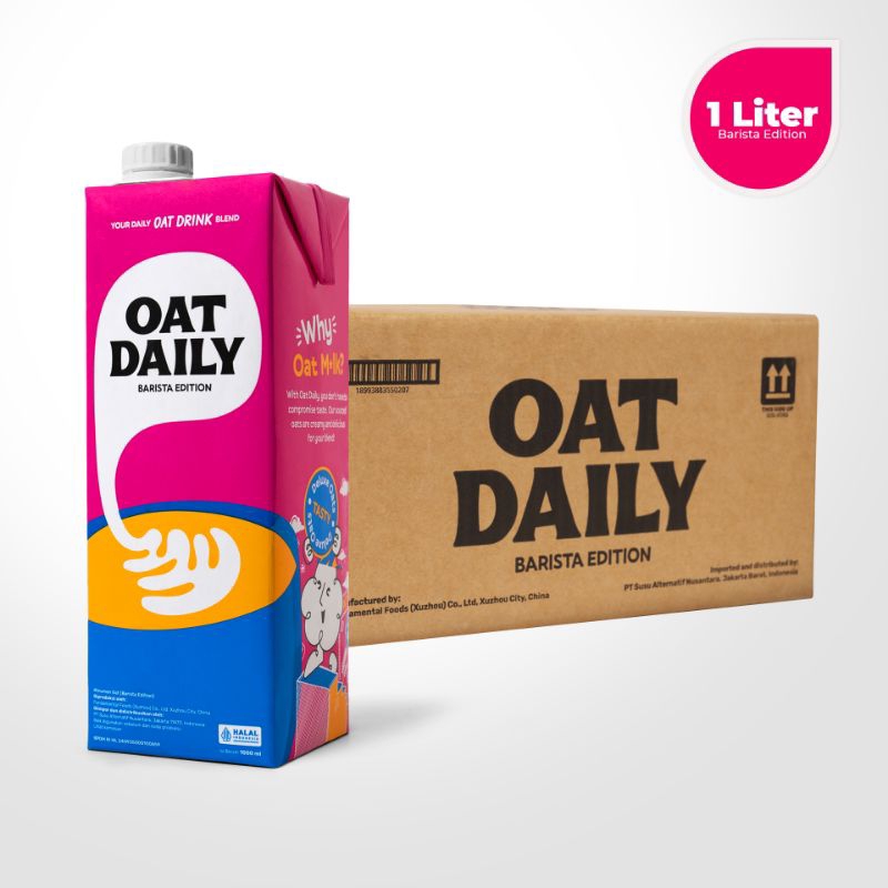 Jual OAT DAILY Barista Edition 1 Carton @12 Liter Oat Milk | Shopee ...