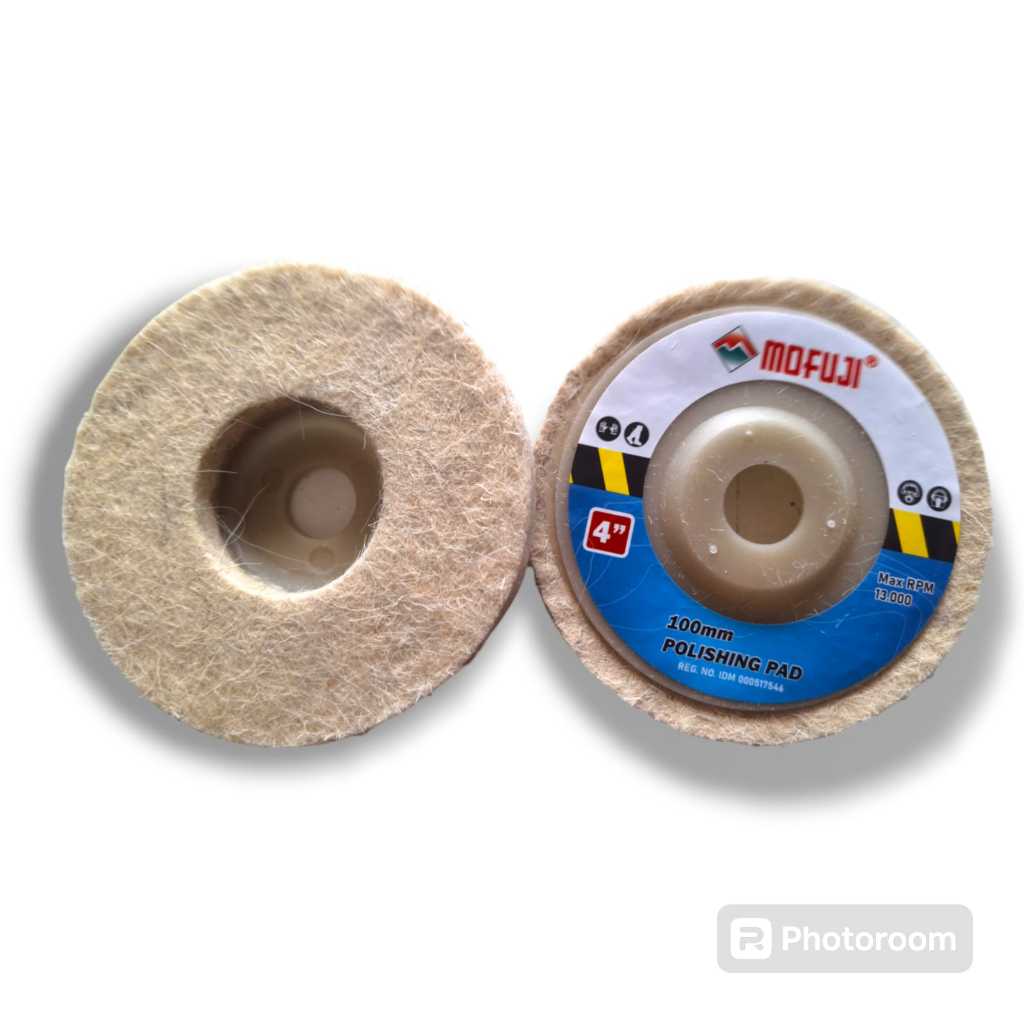 Jual MOFUJI Wool Poles 4" Stainless Gerinda Tangan Mata Wol Wheel Spon ...