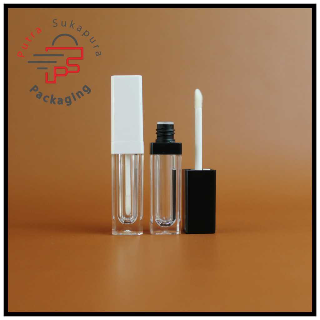 Jual Botol lip cream 4ml kotak / Botol lip gloss / Botol acrylic 4 ml ...
