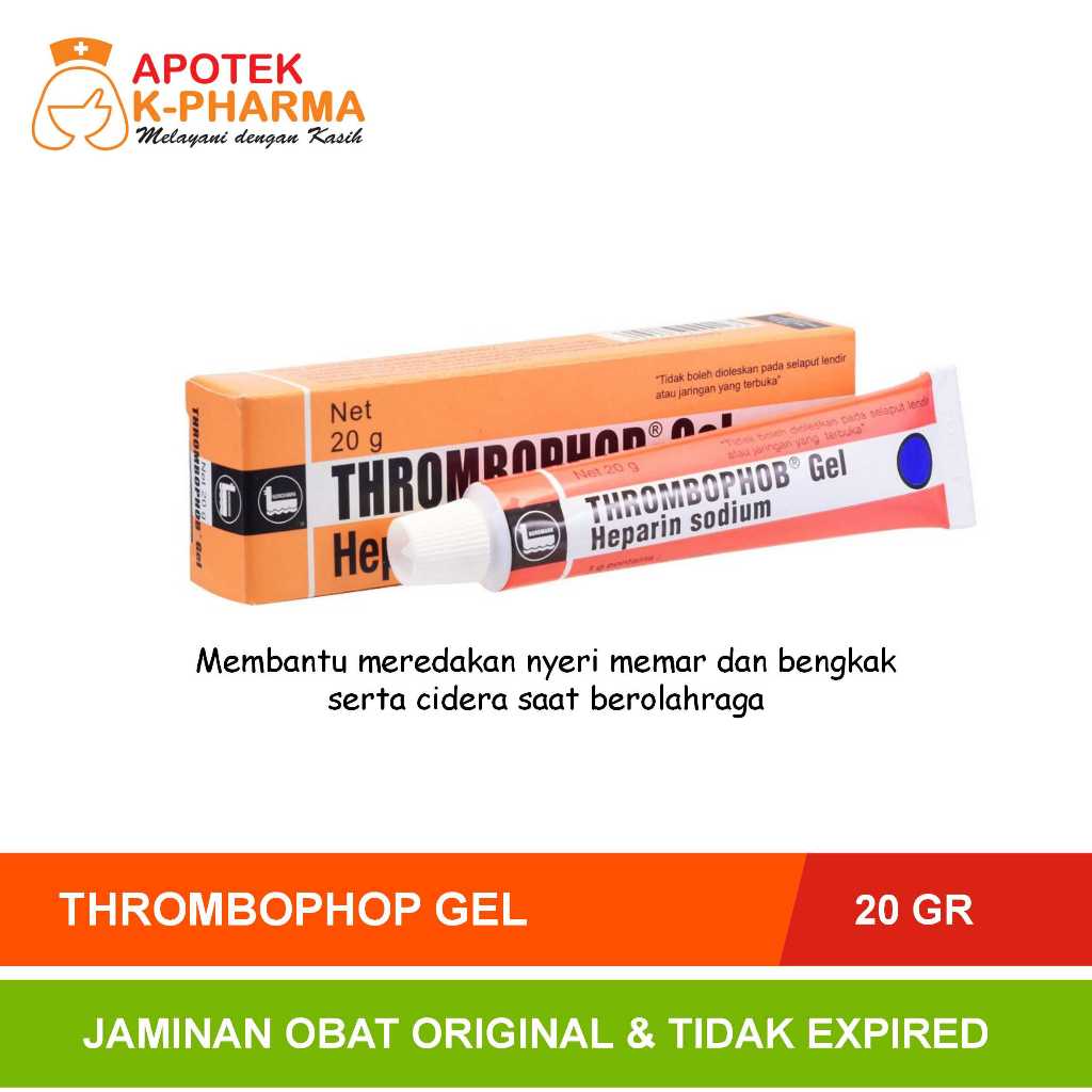 Jual Thrombophob Gel Isi 10gram Dan 20gram Obat Original | Shopee Indonesia