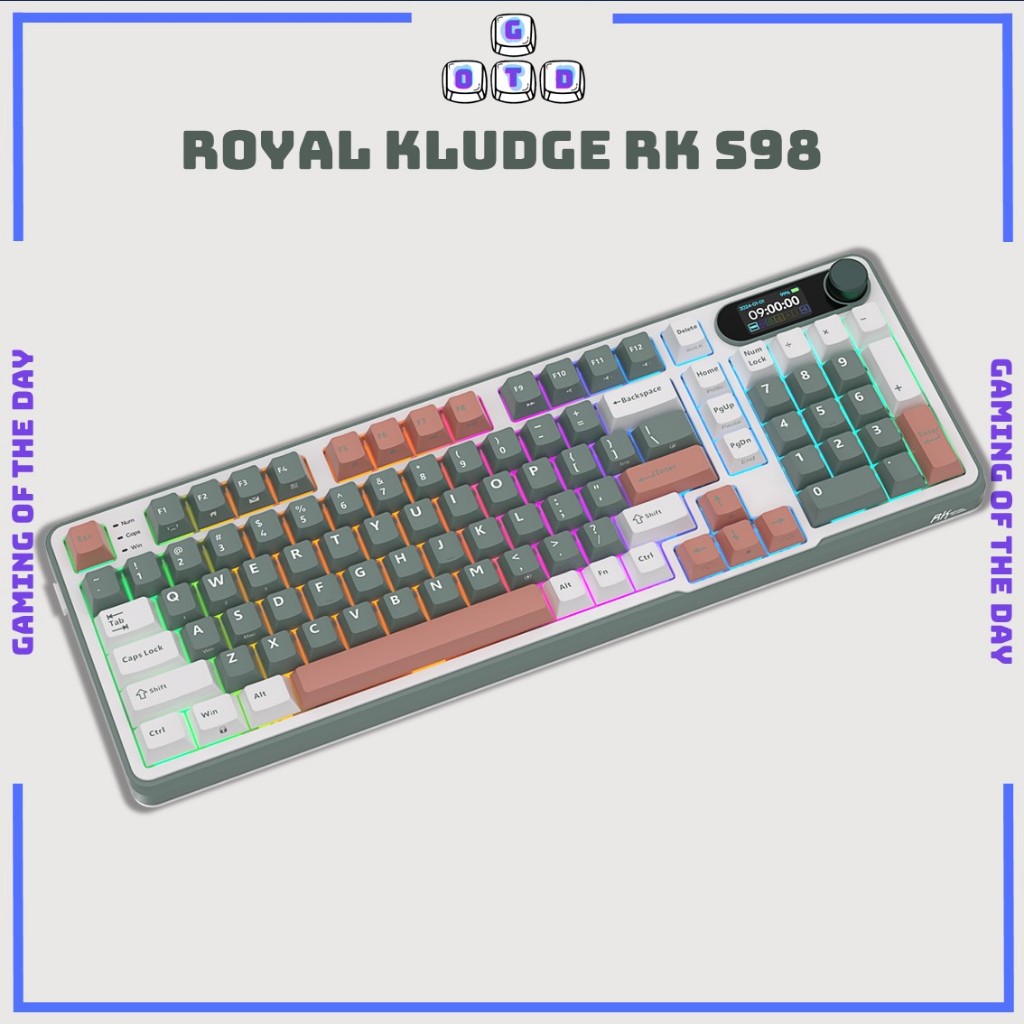 Jual Royal Kludge RK S98 96% Top Mount Mechanical Keyboard Hotswapable ...