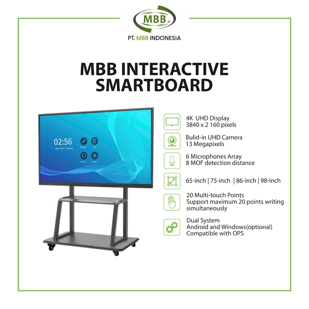 Jual Interactive Whiteboard Smartboard MBB IWB - Papan Tulis Digital 65 ...
