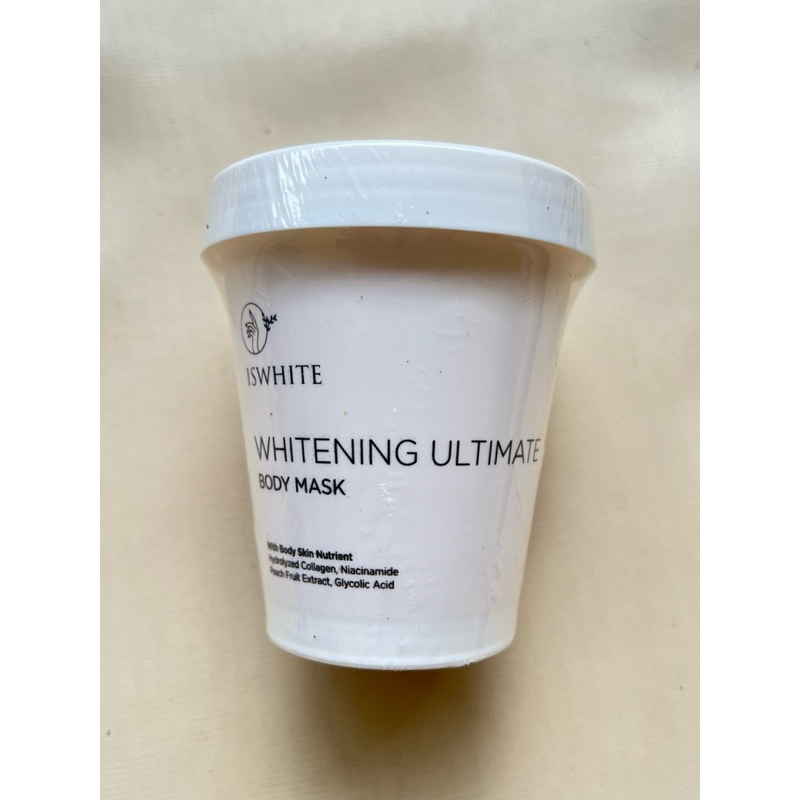 Jual ISWHITE 200gr Ultimate Whitening Body Mask - Masker Badan Pencerah ...