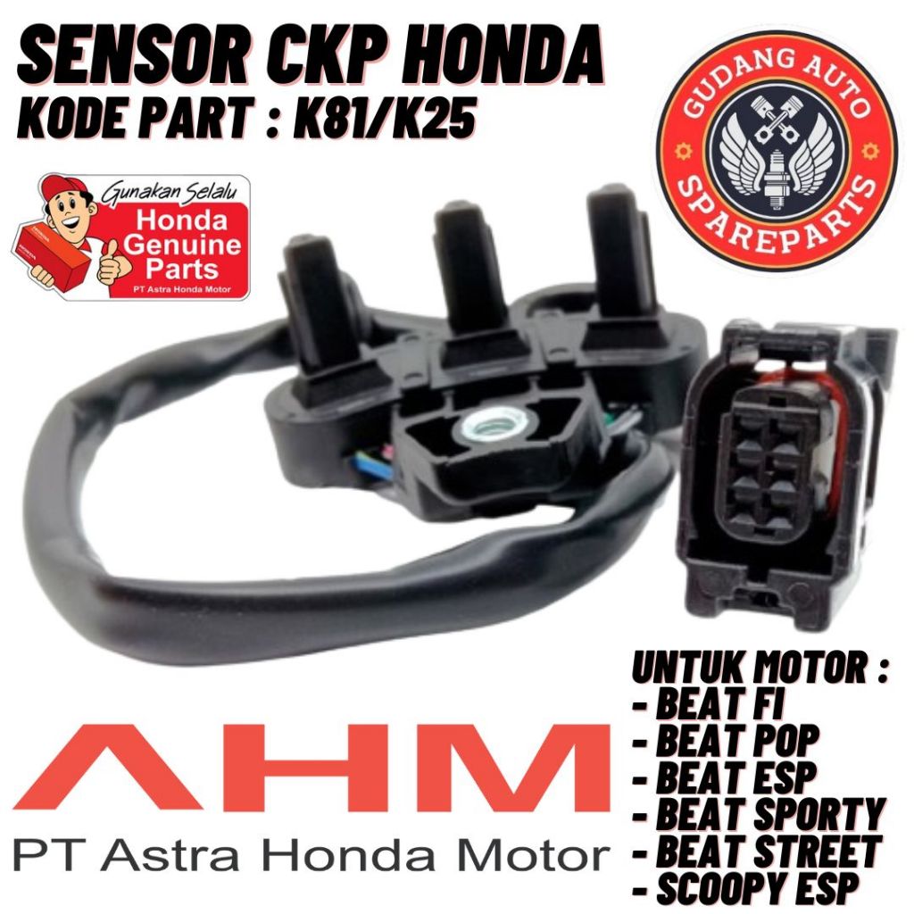 Jual Original AHM Sensor CKP Kaki 3 Honda Beat FI Pop Sporty Street Scoopy ESP Crank Shaft ...
