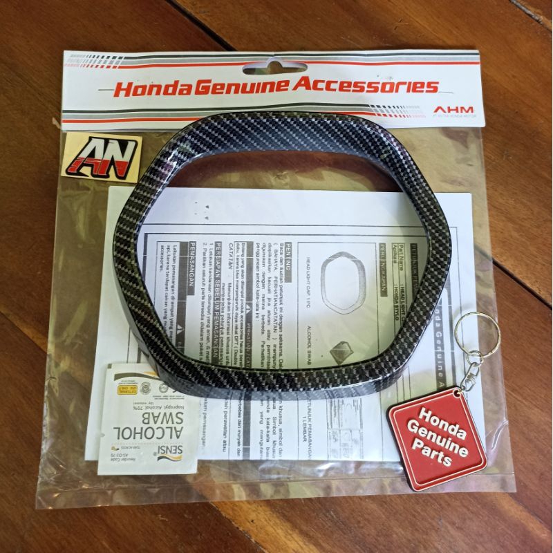 Jual Garnish Headlight Headlamp Cap Honda Stylo 160 Carbon WTP Original ...