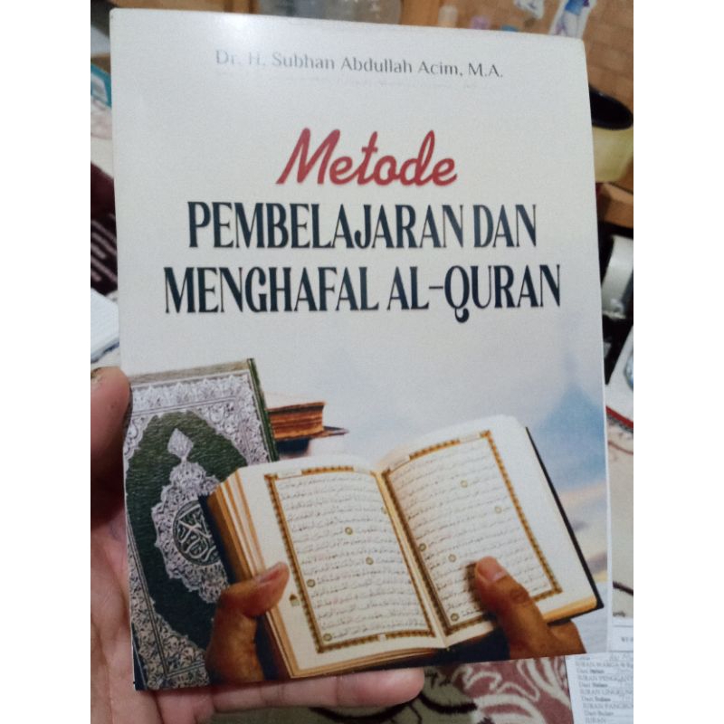 Jual Metode Pembelajaran dan Menghafal Al-Qur'an (tt. 2022, total 216 hlm) - Subhan Abdullah ...