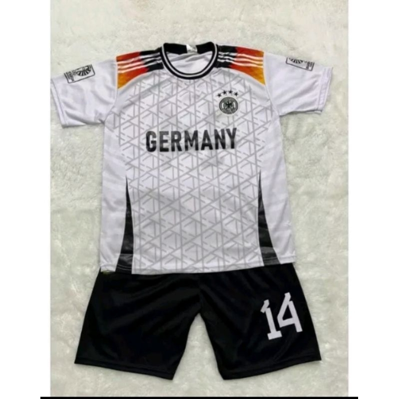 Jual setelan bola anak tim jerman jersey piala eropa euro 2024 anak ...