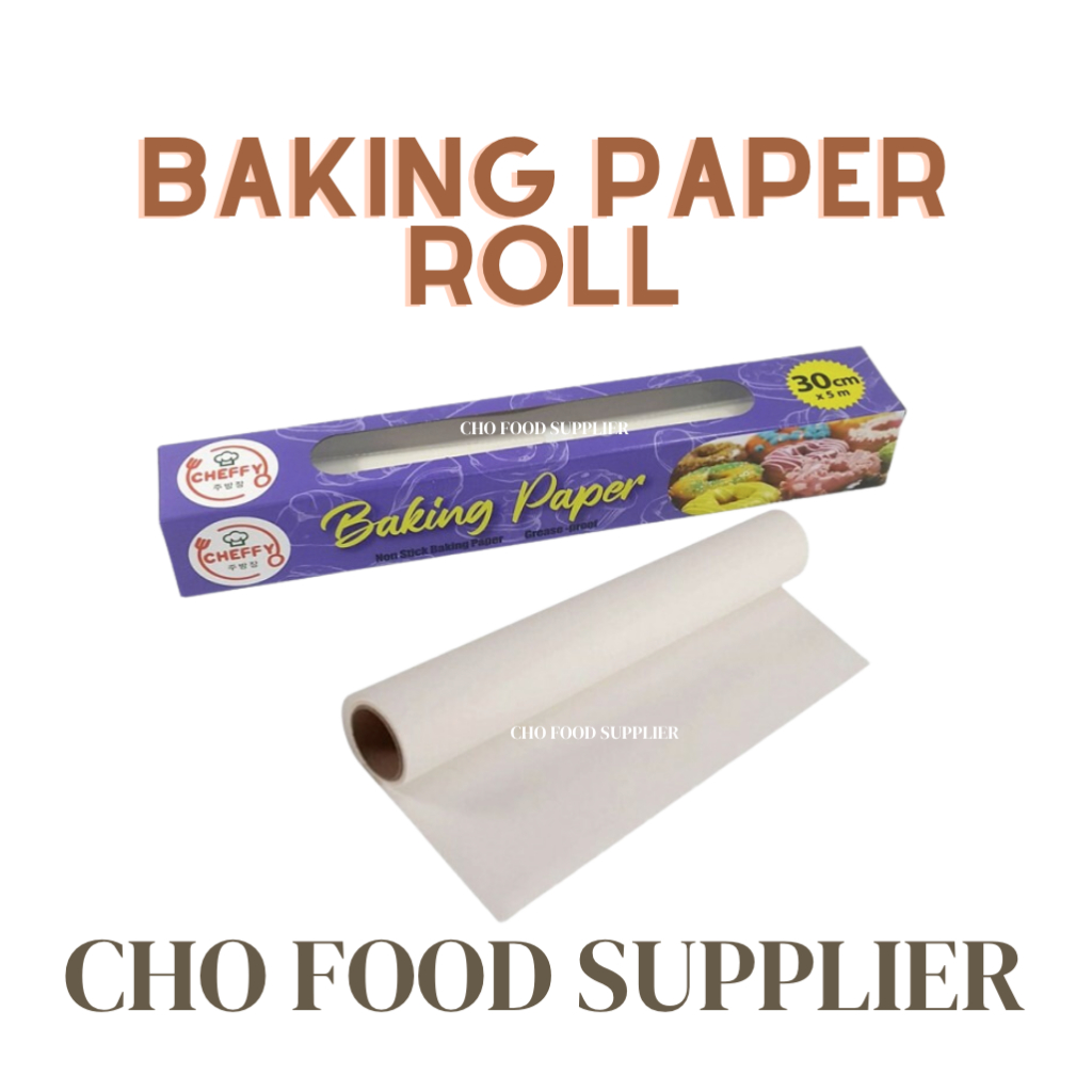 Jual BAKING PAPER ROLL CHEFFY 5 M X 30CM (1 PCS) | Shopee Indonesia
