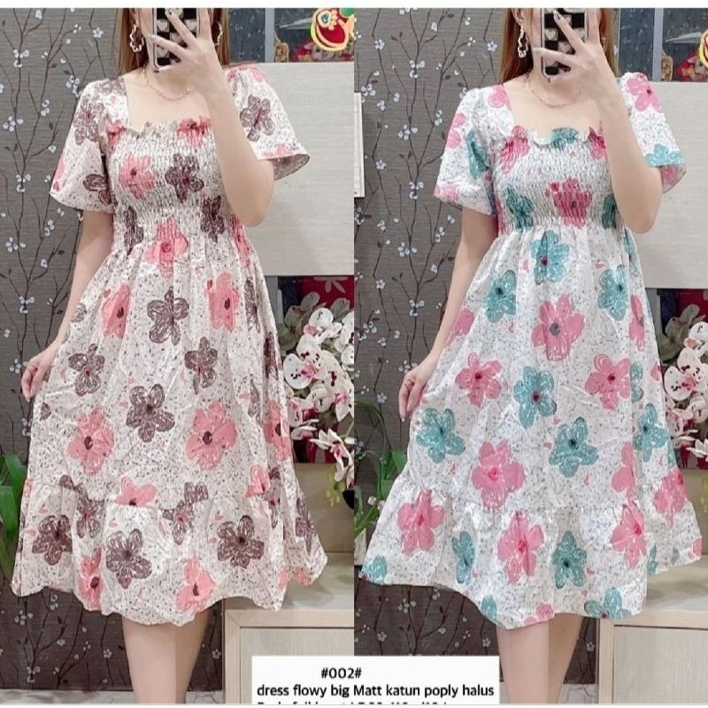 Jual Daster Fuji Motif Bunga Kerut Dada Bahan Rayon Premium | Shopee ...