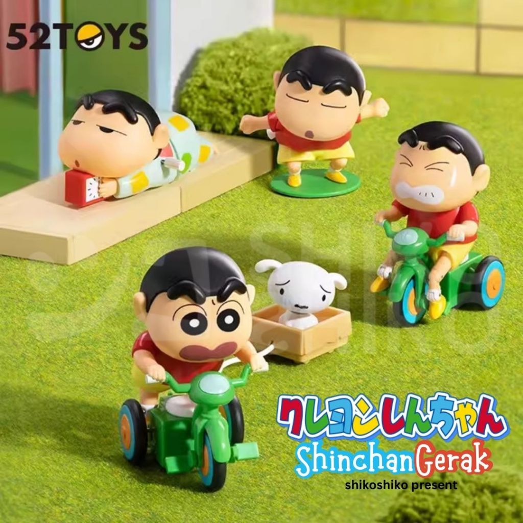 Jual BBSsc Blind Box Action Figure Crayon Shinchan dan Shiro Gerak ...