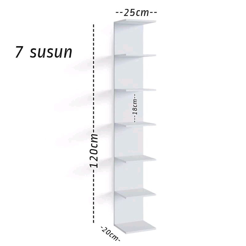 Jual rak 7 susun tinggi 120.rak sepatu,rak hias,rak tas rak serbaguna ...