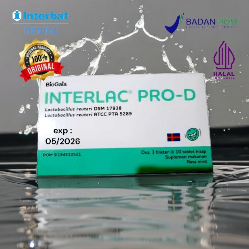 Jual Interlac Pro-d Rasa Apel dan Mint Penghilang bau mulut | Shopee ...