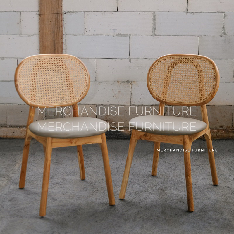 Jual Kursi Cafe Jepang - Kursi Makan Resto Jati - Kursi Cafe Retro Scandinavian Minimalis Rotan ...
