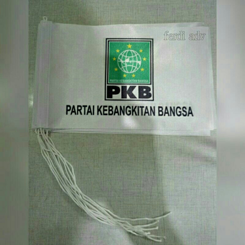 Jual Bendera meja partai pkb ukuran 15 cm x 22,5 cm bahan satin ...