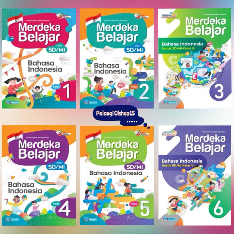 Jual BUKU MERDEKA BELAJAR BAHASA INDONESIA SD/MI KELAS 1 2 3 4 5 6 KURIKULUM MERDEKA MASMEDIA ...