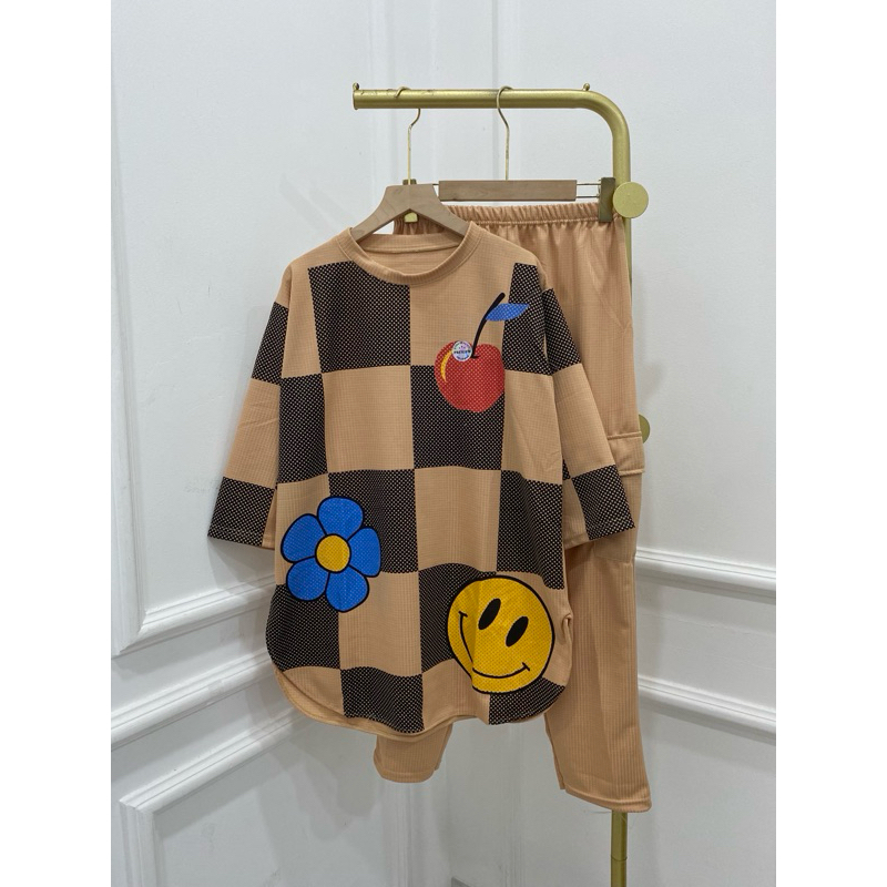 Jual STELAN KNIT SETCEL MURAH CARGO MOTIF JUMBO HALUS LEMBUT XXL KARET ...