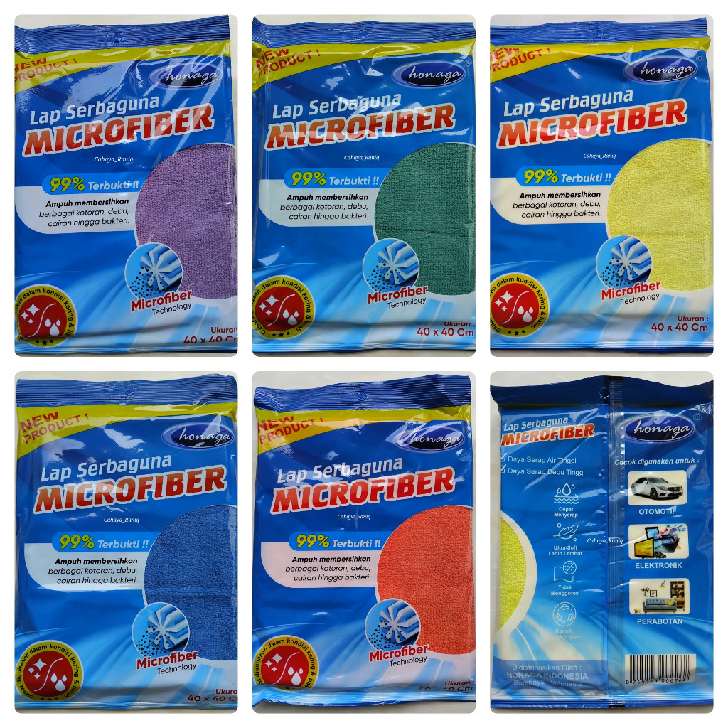 Jual Lap microfiber honaga reguler | Shopee Indonesia