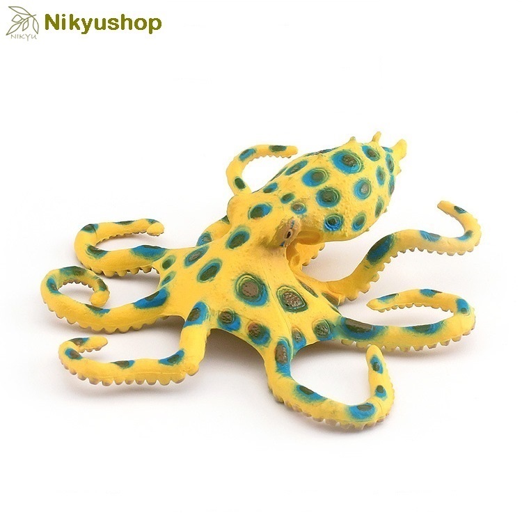 Jual [Nikyushop] Mainan Edukasi Pajangan Figure Hewan Gurita Blue ...