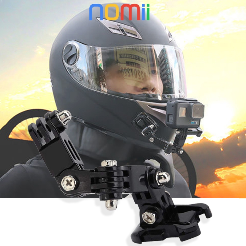 Jual Long Mounting Helm Helmet Chin Side Mount Action Cam Helm Curved ...