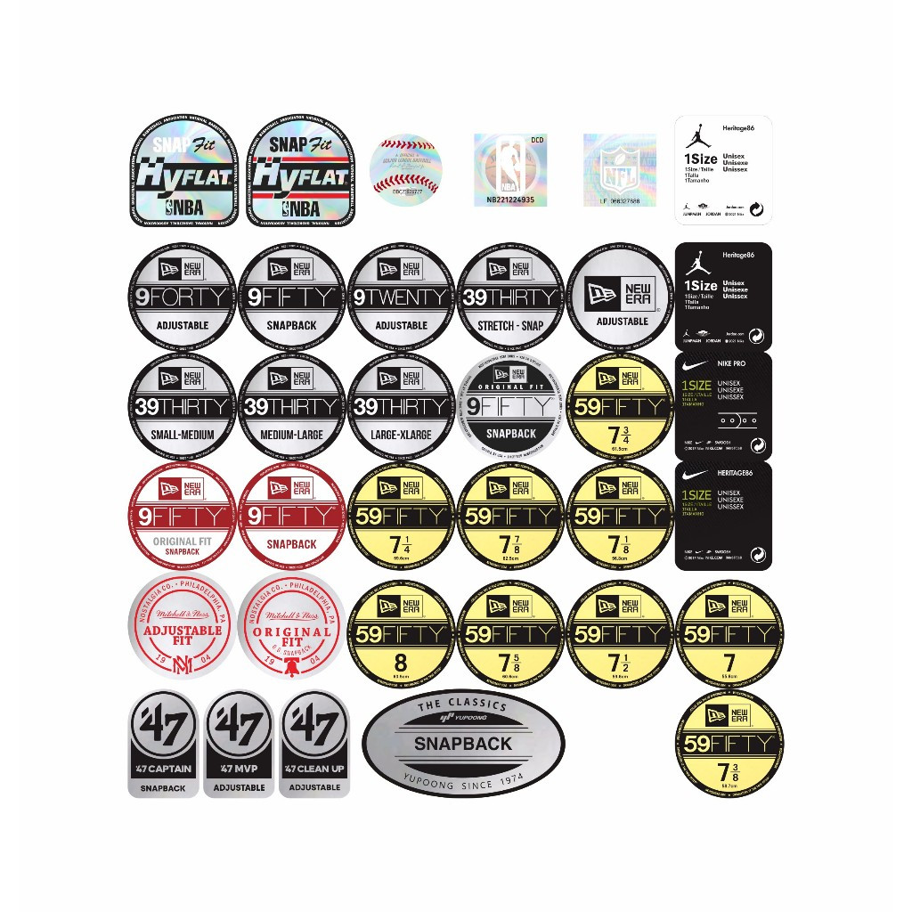 Jual Stiker Sticker Topi Aksesoris Ne Era Mlb Nba Nfl 9Fifty 9Twenty ...