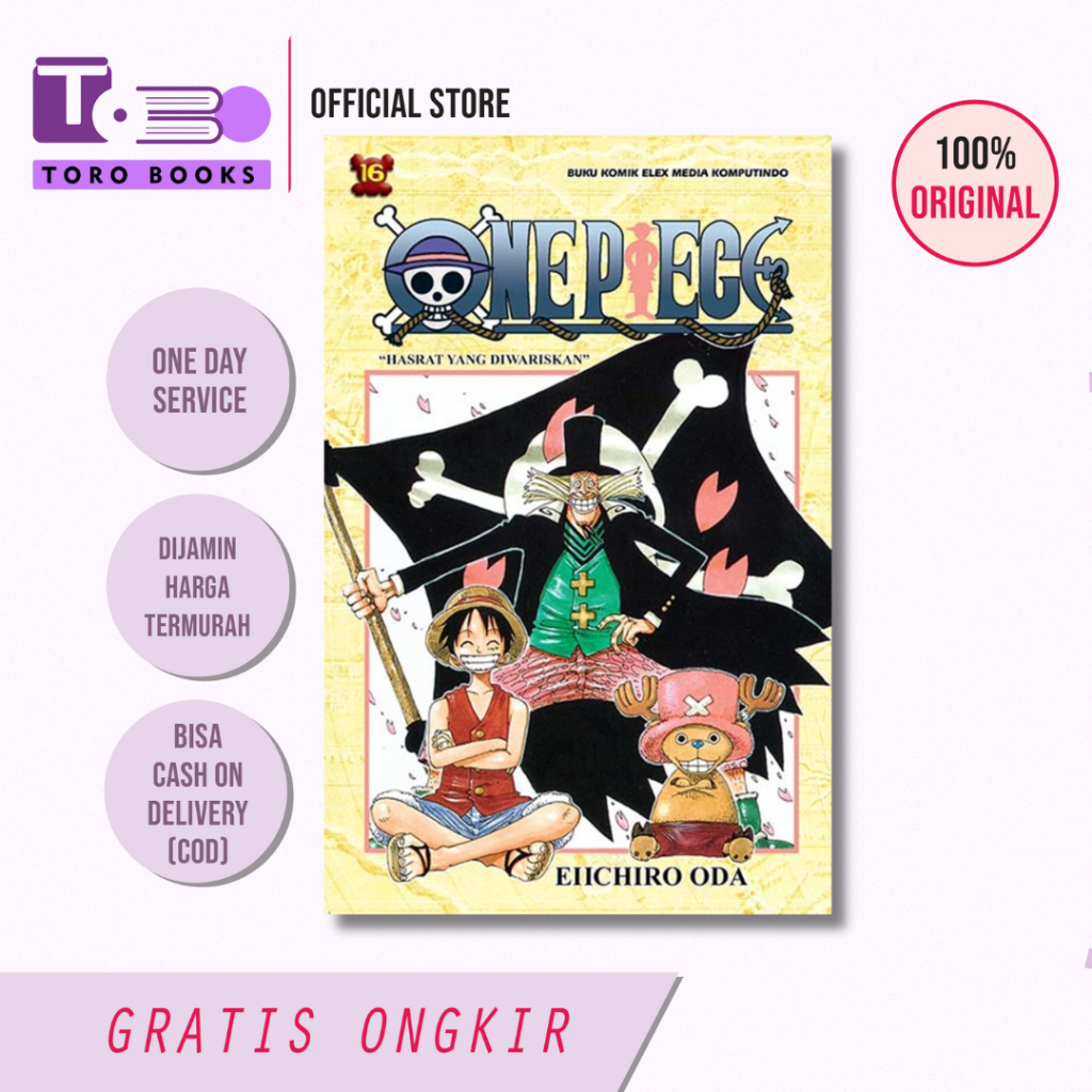 Jual KOMIK SERI : ONE PIECE 16 2024 - Eiichiro Oda | Shopee Indonesia