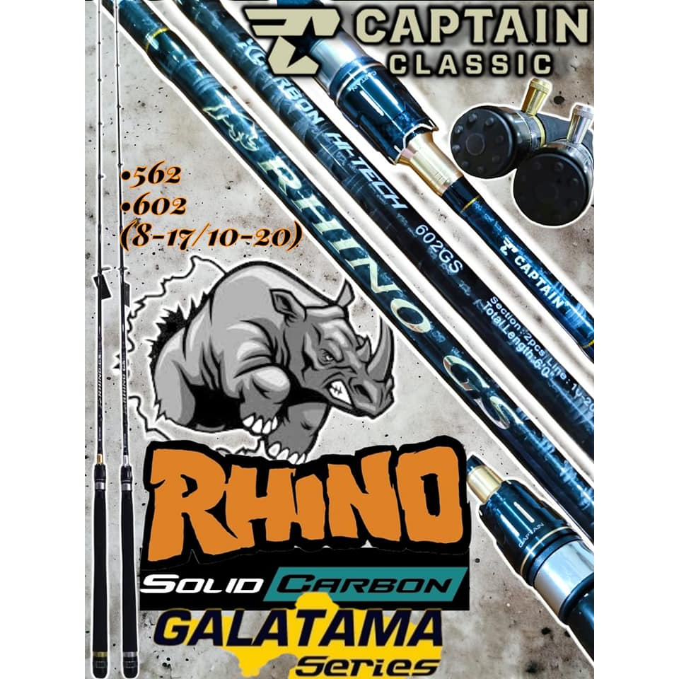 Jual Rod SPINNING CAPTAIN RHINO GS X-CARBON SOLID CARBON | Shopee Indonesia