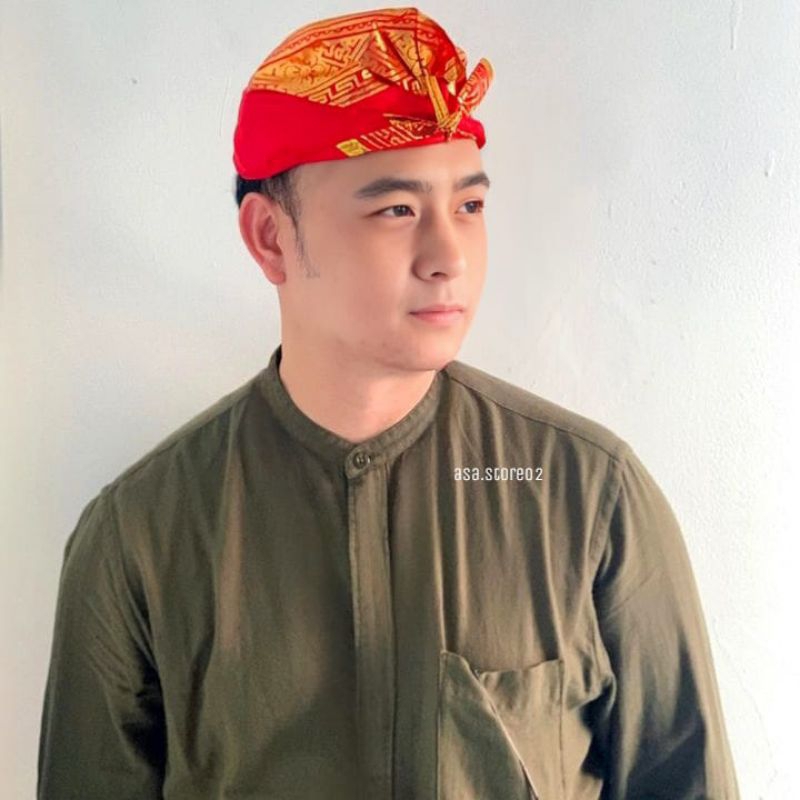 Jual Udeng Bali tradisional Prada topi Adat khas Bali Ikat Kepala Khas ...