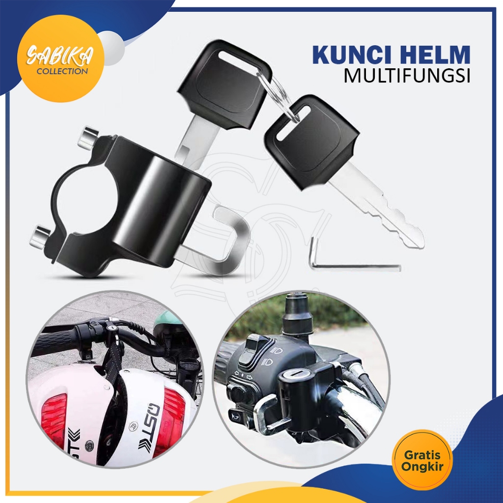 Jual Kunci Gembok Helm Anti Maling Gembok Pengaman Helm Motor Gantungan ...