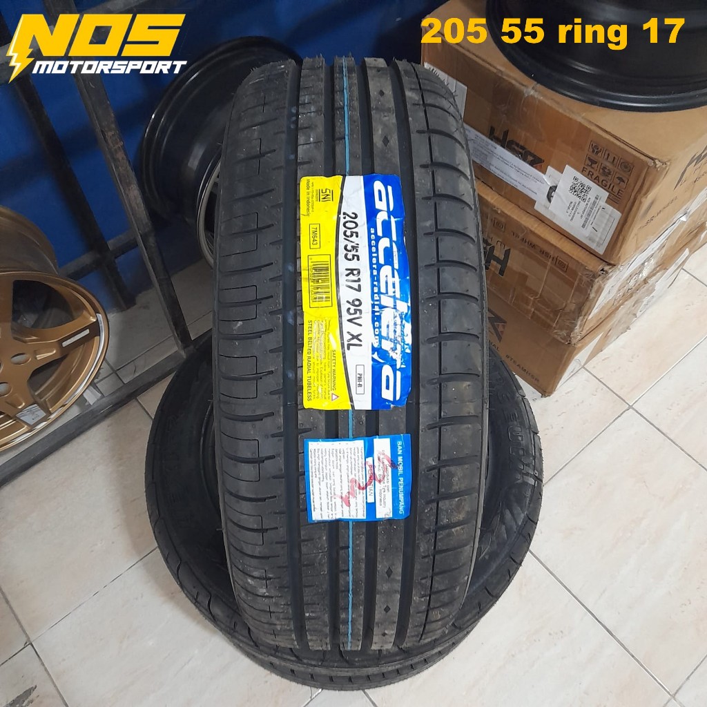 Jual Ban mobil xpander standar ukuran 205 55 r17 accelera phi tubles ...