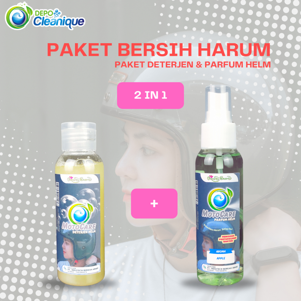 Jual Paket 2 in 1 Deterjen dan Parfum Helm Paket Bersih Wangi | Shopee ...