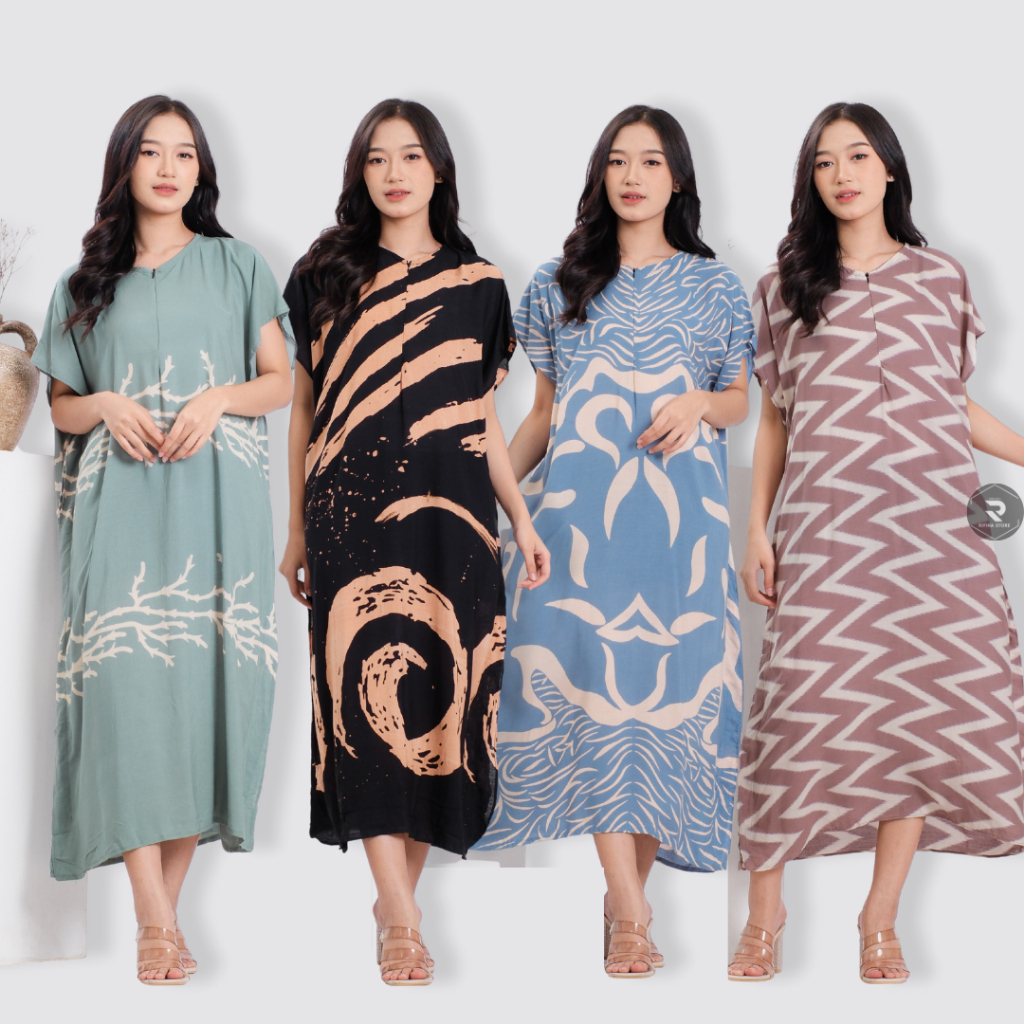 Jual Rifina Store Daster Wanita Terbaru Rayon Busui Resleting Depan ...