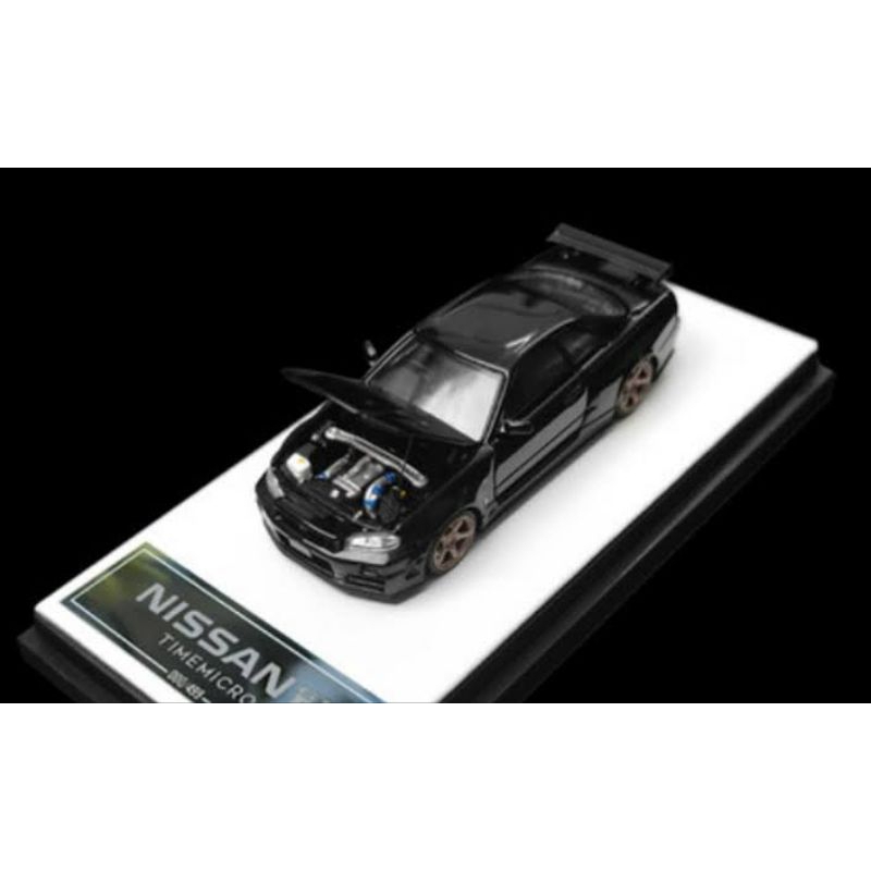 Jual Time Micro Nissan GTR R34 Z-Tune Black with opening hood | Shopee ...